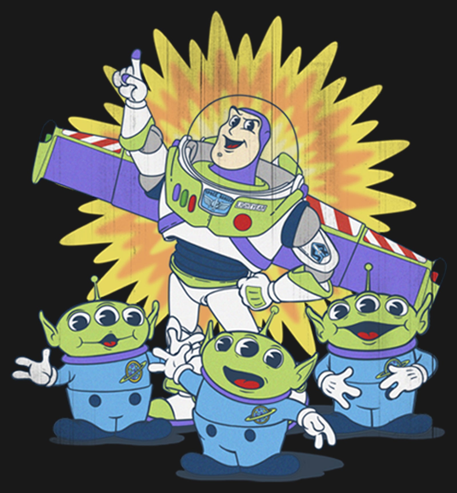 Girl's Toy Story Buzz Lightyear and Aliens T-Shirt – Fifth Sun