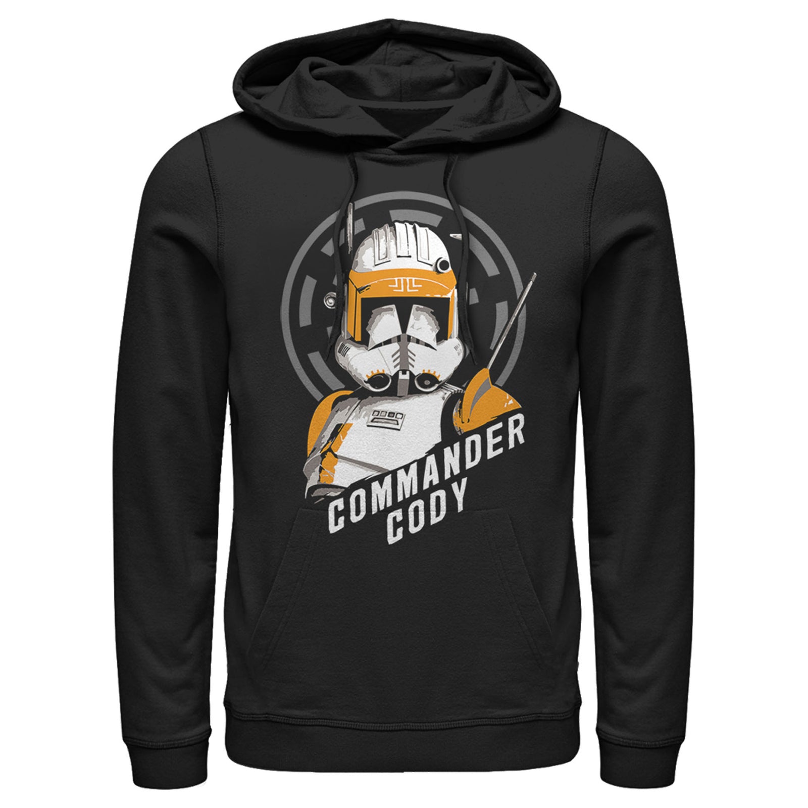 Men's Star Wars: The Clone Wars Commander Cody Bust Logo Pull Over Hoo ...