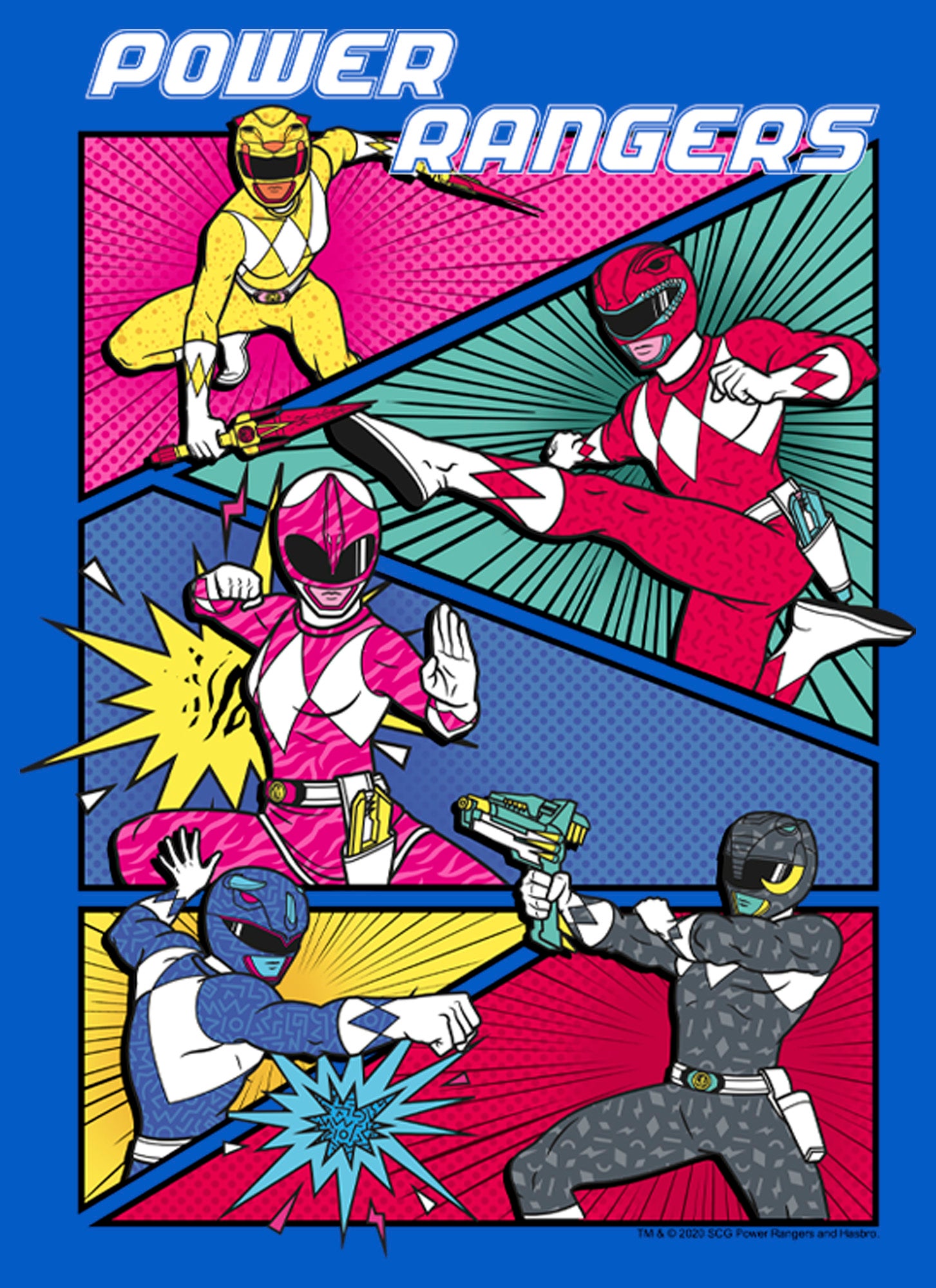 Men's Power Rangers Character Panels T-Shirt – Fifth Sun