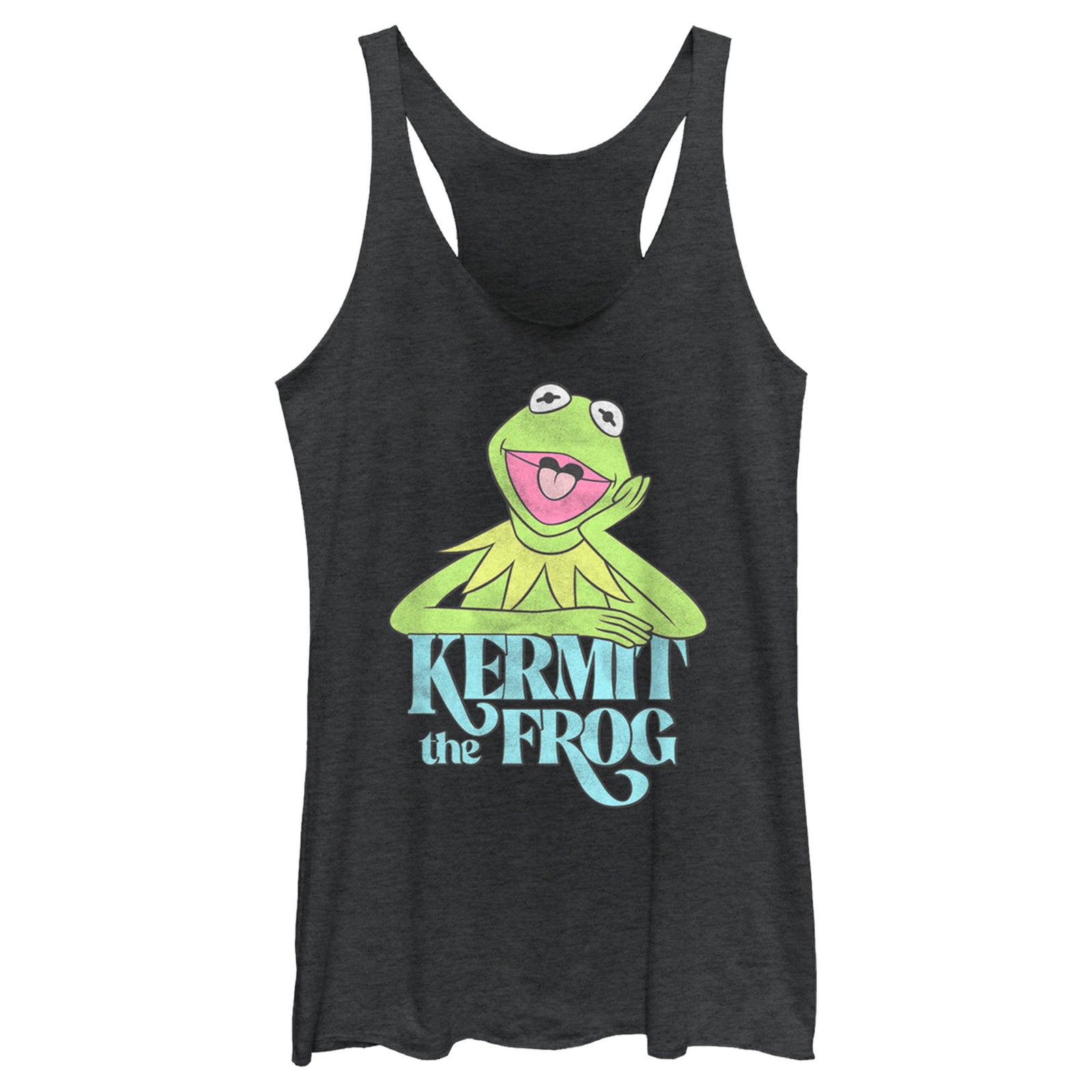 Women's The Muppets Kermit the Frog Distressed Racerback Tank Top ...