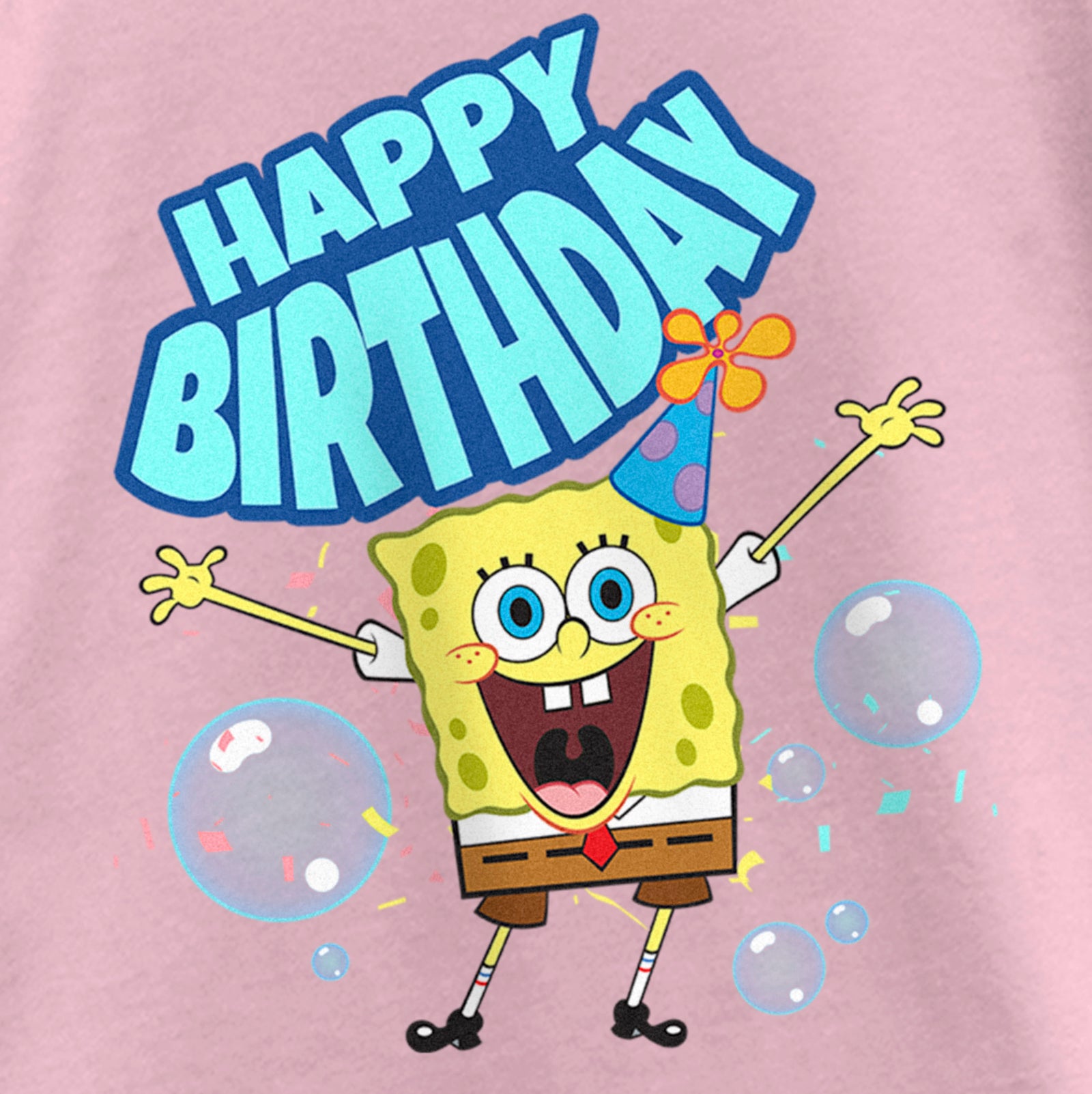 Girl's SpongeBob SquarePants Happy Birthday Bubbles T-Shirt – Fifth Sun