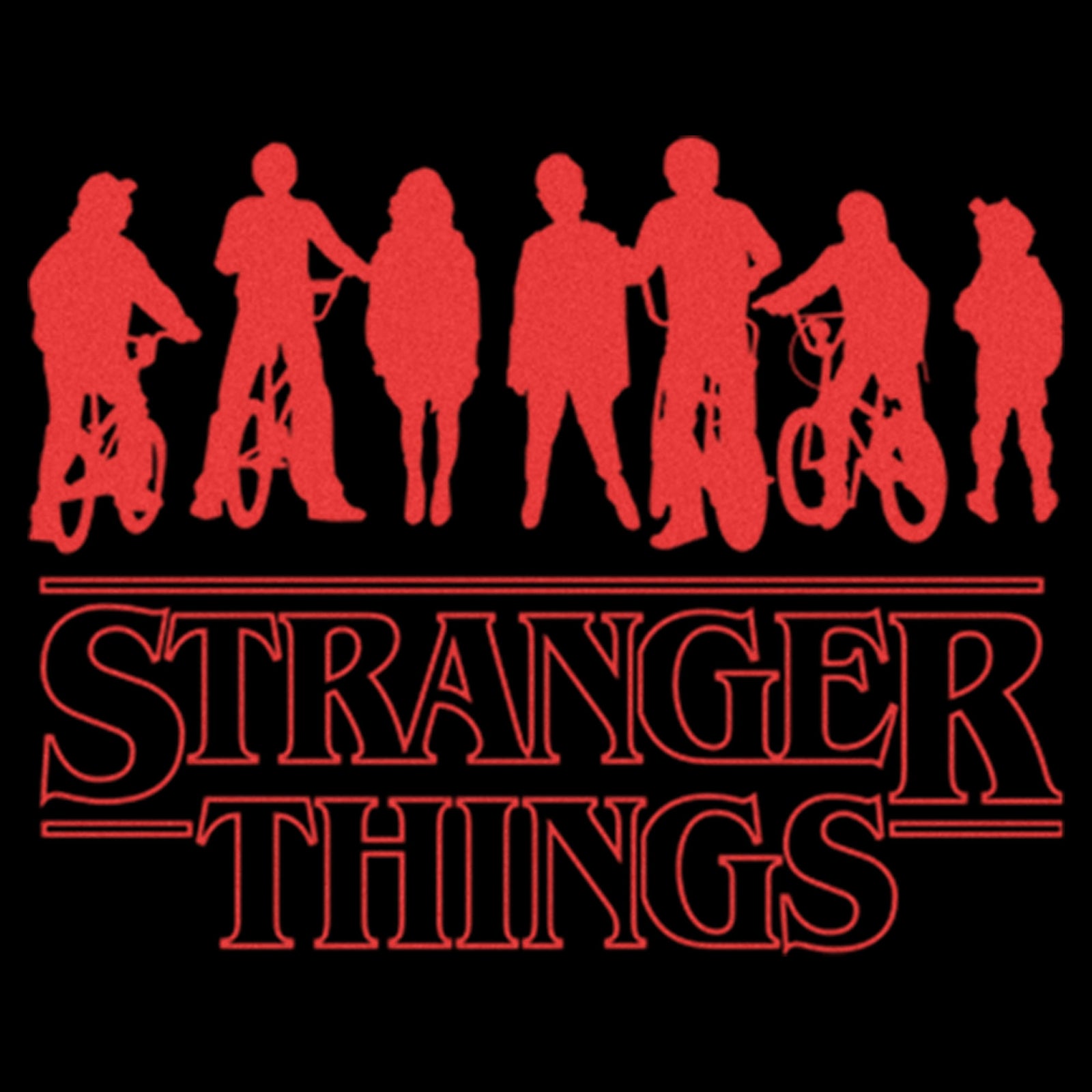 Toddler's Stranger Things Red Silhouettes Logo T-Shirt – Fifth Sun