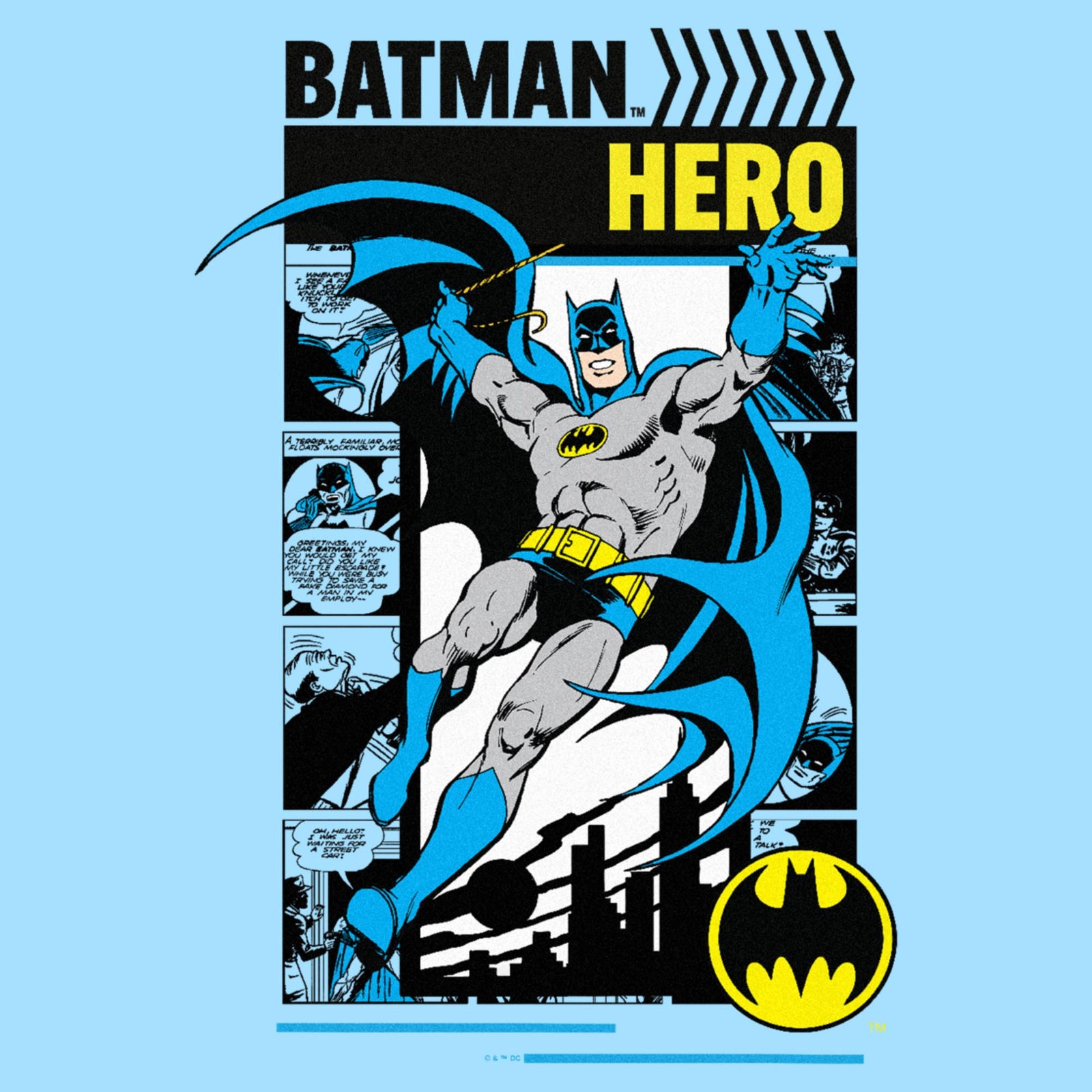 Men's Batman Hero Comic Collage T-Shirt – Fifth Sun